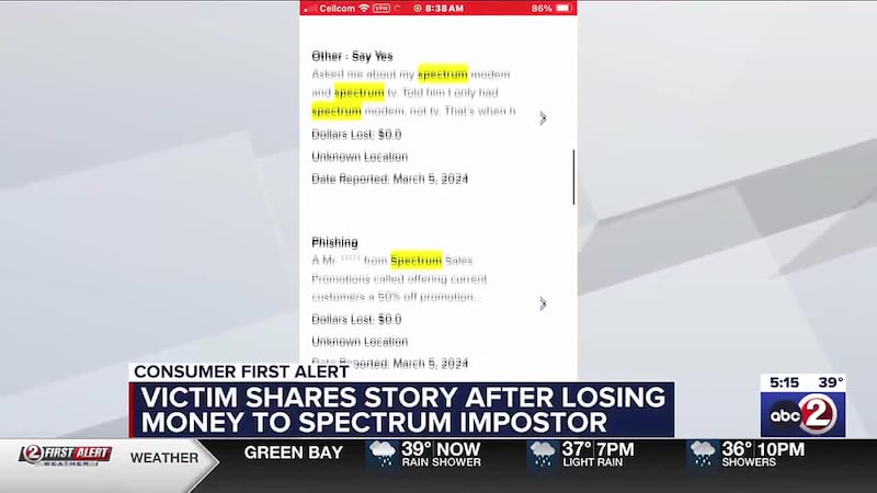 CONSUMER FIRST ALERT: Another Spectrum Cable scam CONSUMER FIRST ALERT: Another Spectrum Cable scam